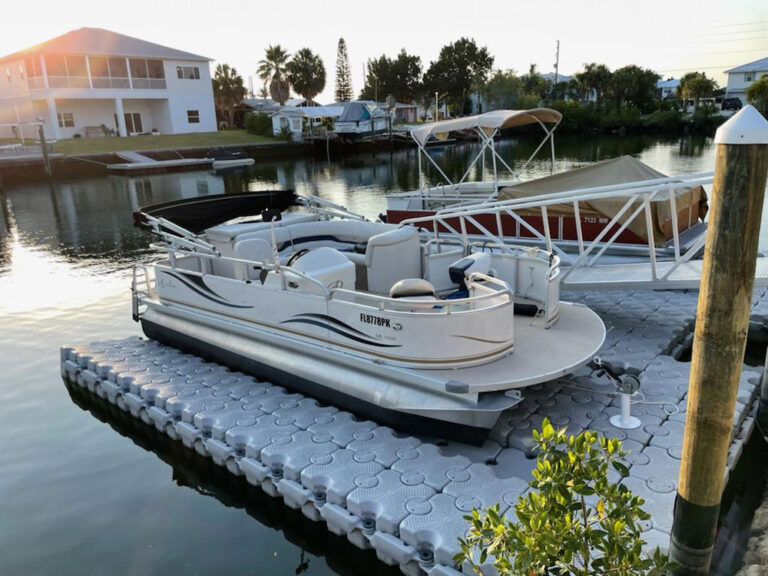 Drive-On Pontoon Boat Lifts | Dock Blocks